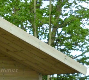 Extended front roof overhang