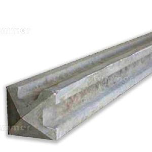 Fence posts, slotted concrete